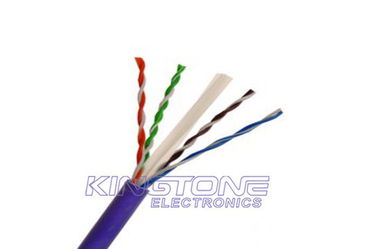 la caméra de sécurité de 23AWG UTP CAT6 câble 4 paires de PVC évalué par CMR nu d'en cuivre