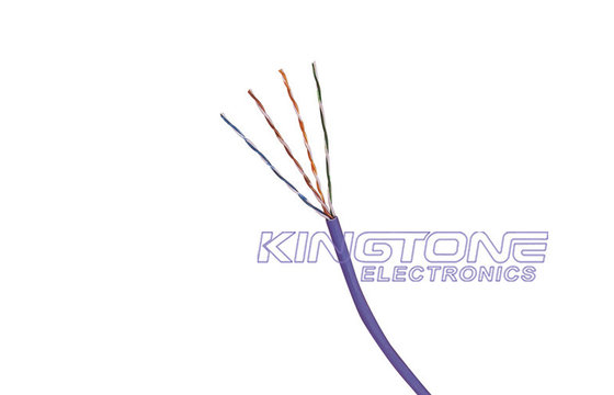 PVC nu solide de l'en cuivre LSZH du câble 4PR 24AWG de caméra de sécurité d'UTP CAT5E