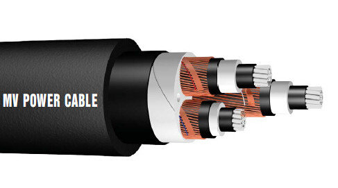 Gaine souterraine ignifuge de PVC d'isolation du câble à haute tension XLPE