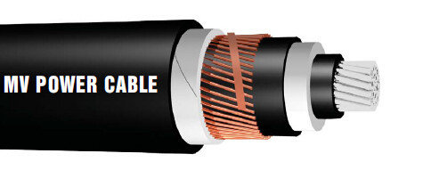 Câble à haute tension de gaine de PVC isolé par XLPE de câble de fil électrique d'Alminum