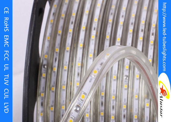 Haute tension imperméable flexible 220V 4.4W de lumière de bande de l'ornement extérieur LED