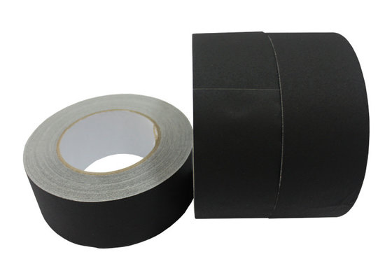 Non Reflective Black Gaffer Tape / Rubber Adhesive Waterproof Gaffer Tape