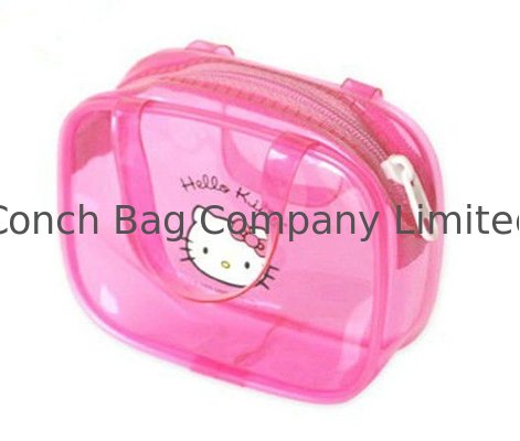 Cute Gift Clear PVC Bags with Embossed Printing , EN-71 ECO PVC Bag