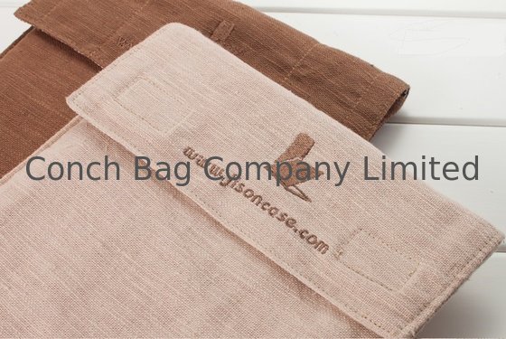 Polyester Cloth Tablet PC Pouch for 10.1 inch Tablet PC , Brown