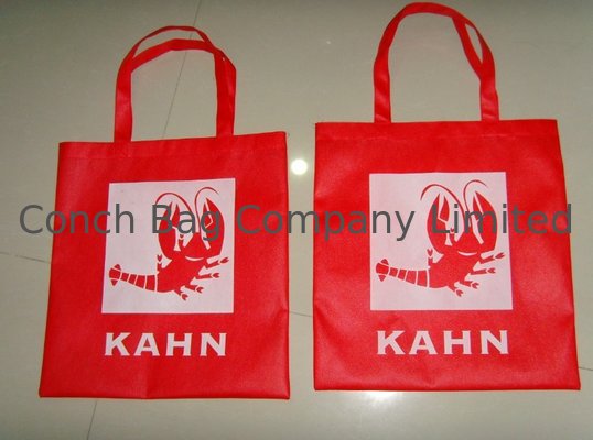 Orange Recycled Non Woven Shopping Bags for Sales Promotion