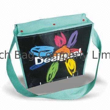 80gsm Non Woven Fabric Shoulder Bag , Black Retail Promotion Eco-Friendly Cloth Bags