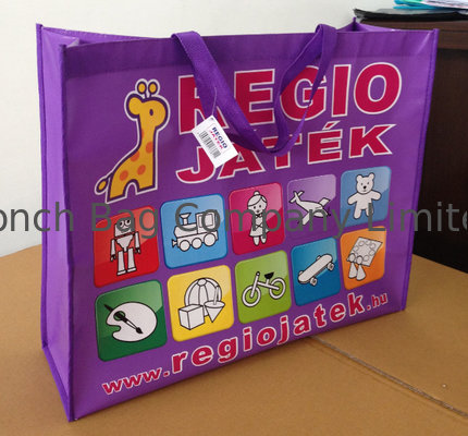 Eco-Friendly Supermarket Non Woven Shopping Bag Pantone Color Glossy / Matte Lamination