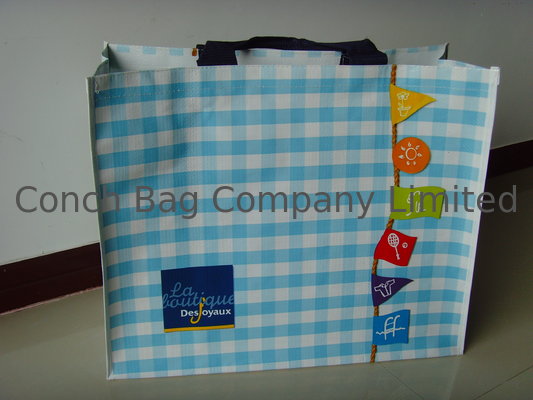 Laminated Supermarket Non Woven Shopping Bag , Eco-Friendly Non-Woven Promotional Bag