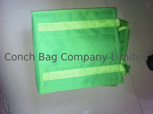 6 Bottles Wine Non Woven Shopping Bag Degradable Green Embossing Printing