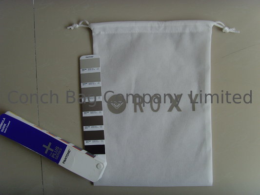 60gsm Supermarket Non-Woven Shopping Bag White Durable , Drawsting Design