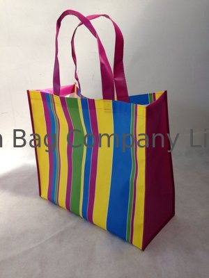 160g Degradable Non Woven Shopping Bag Laminated Handle Design For Shopping