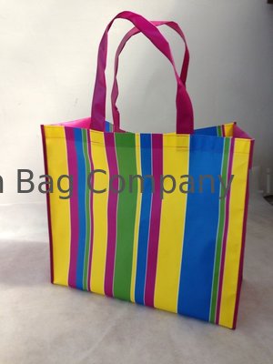 160g Degradable Non Woven Shopping Bag Laminated Handle Design For Shopping