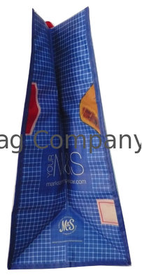 Reusable Blue 100g Cookie PP Woven Shopping Bags With Customized Photos / Logo