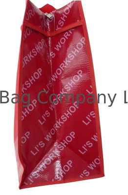 140g Swing Shining PP Zipper Shopping Bag With Nylon Tape Handle, PVC Binding