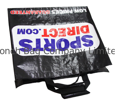 JONSADLE Black Polypropylene Woven Shopping Bags, Custom Printed PP Carry Bag