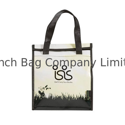 Recyclable Laminated Non Woven Bag ,Blue Shopping Bag With Photogravure Printing