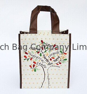 Eco friendly Biodegradable Plastic Non Woven Carrier Bags For Shopping