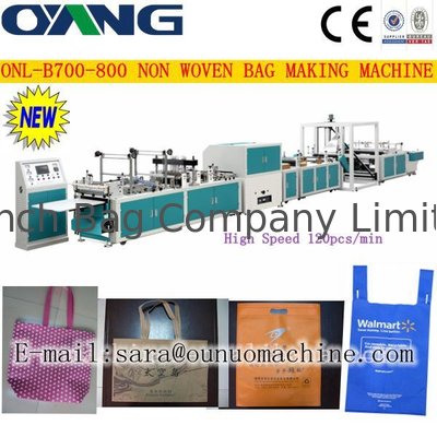 ONL-B 700-800 Popular automatic non woven fabric bag making machine price
