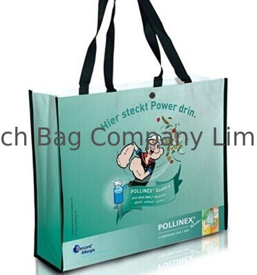 Custom printed woven polypropylene shopping bags recyclable , small or large size