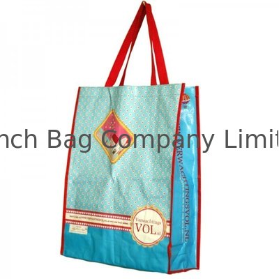 Promotional gifts Bopp Laminated PP Woven Shopping Bag Sacks with Handle