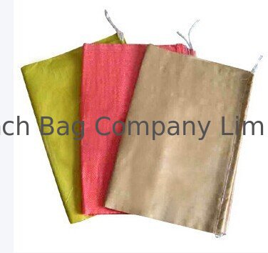 25kg 50kg PP Laminated Woven Sugar Rice Feed Fertilizer Bag Yellow , Red Color