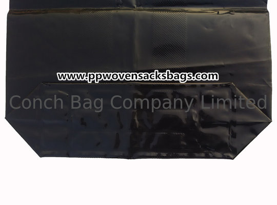 Black PE Plastic Valve Sealed Bags for Packing Activated Carbon / 25kg Valve PE Sacks