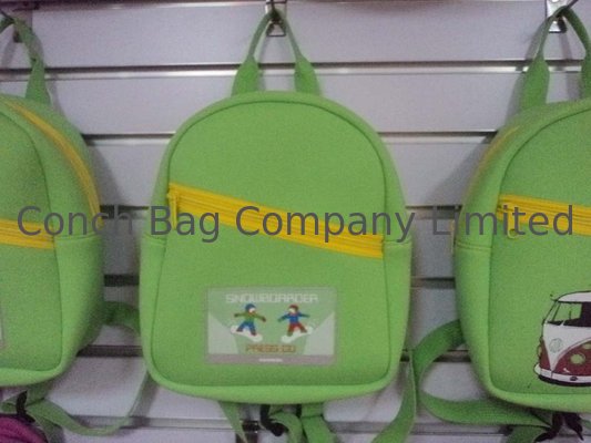 wholesale export  korean neoprene kids school backpack, doubled adjustable shoulder strap