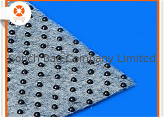Grey Polyester Needle Punched Felt  Anti-Slip PVC Dot Coated Nonwoven Backing Cloth