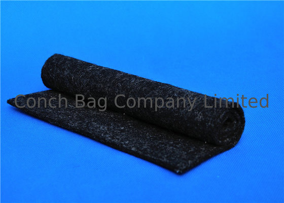 High Quality Black Needle Punched Felt Thick Felt Fabric for Furniture , Clothing