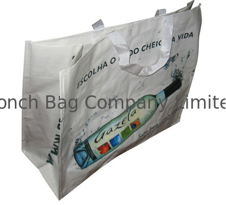 Promotional gifts Bopp Laminated PP Woven Shopping Bag Sacks with Handle
