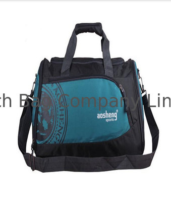 Elegant small nylon shoulder travel bag for women , two front zippered pocket
