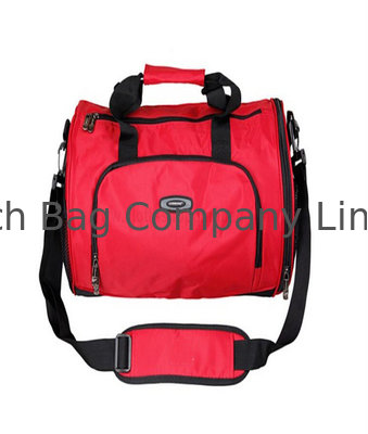 middle size Eco - friendly camping Nylon shoulder Bag Red for travel agency