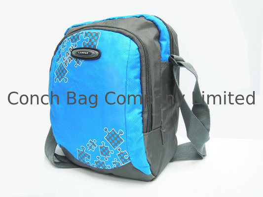 Blue Mens Nylon Shoulder Sports Bag For Outdoor Sports / Travel
