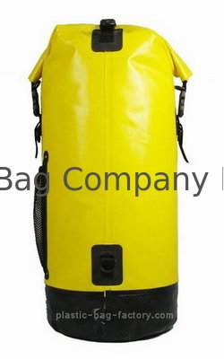 Roll up 30L heavy duty waterproof dry backpack / sack of 600D nylon-coated PVC tarpaulin