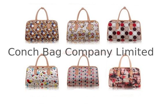 Large oxford fabric cloth travel bags for student , funny smile face pattern