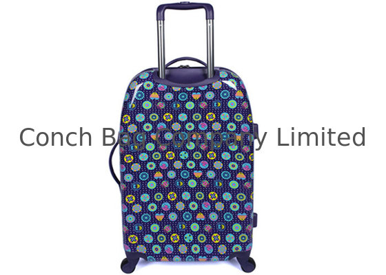 Customized 20 25 28 inch PC trolley case bright colored luggage travel bag