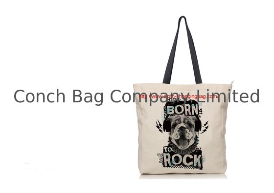 ODM Logo- printed durable lightweight cloth shopping bag for daily shopping