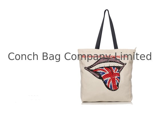 Attractive portable reusable  Eco-friendly canvas tote bag for exhibition and shopping