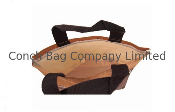 Durable lady ' s cloth polyester shopping shoulder bag with cartoon pattern