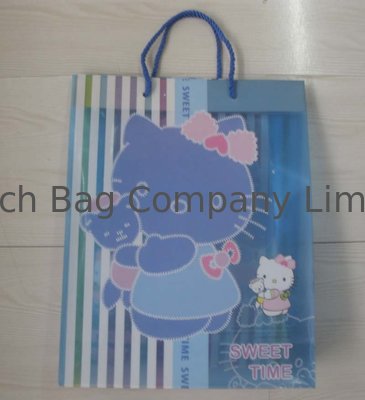Printed 210gsm Luxury Art Paper Clothing Shopping Bag With PP Handle