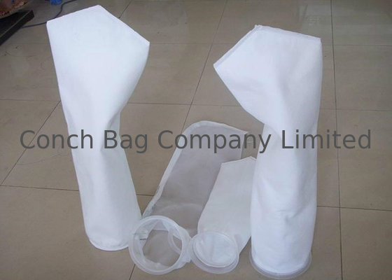 Micron Nylon Mesh / Needle Liquid Filter Bag Plastic / Steel Ring for Water Filtration