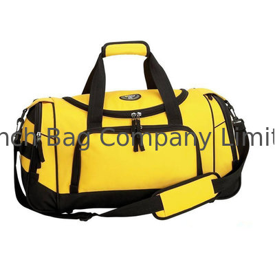Outdoor Sports Travel Duffel Bags Polyester Luggage in Black , Orange , Red