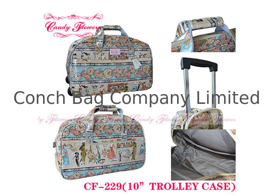 Colorful small 10 inch lightweight luggage Ladies Trolley Bag Customized