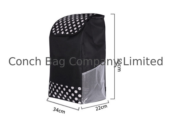 Durable foldable Portable shopping trolley bag on wheels for promotion