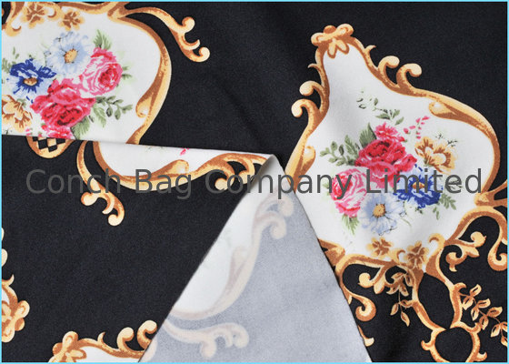 Clasical Design Printed Lycra Fabric / Warp Knitted Printed Spandex Fabric  1.5m*220gsm