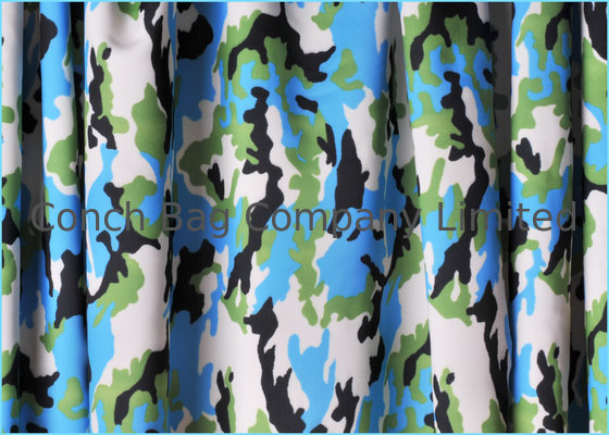 Nylon Lycra Camouflage Fabric /  4 Way Stretch Warp Knitted Printed Spandex Fabric  1.5m*220gsm