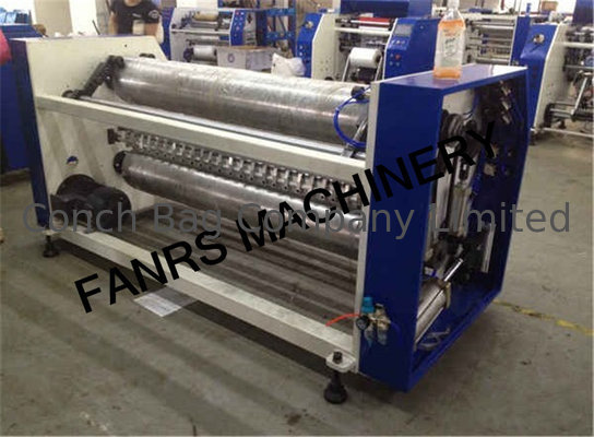 Non Woven Fabrics Rewinding And Slitting Machine With Automatic Perforating Setting System