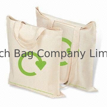 Nature Green Organic Cotton Bags with Logo Printing for Shopping