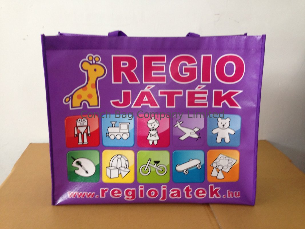Eco-Friendly Supermarket Non Woven Shopping Bag Pantone Color Glossy / Matte Lamination