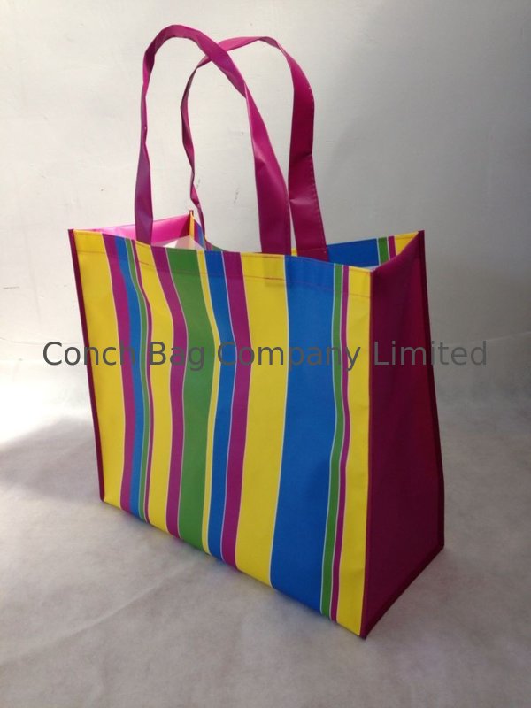 160g Degradable Non Woven Shopping Bag Laminated Handle Design For Shopping